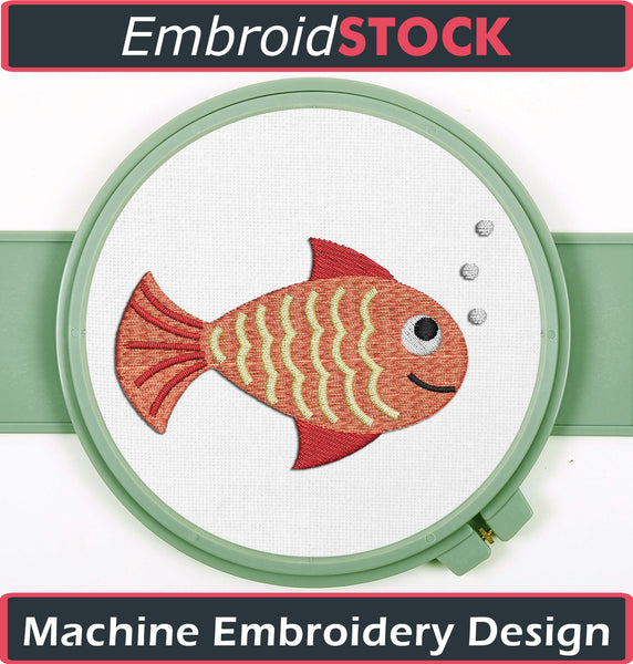 Cute Little Fish Embroidery Design – Embroidstock