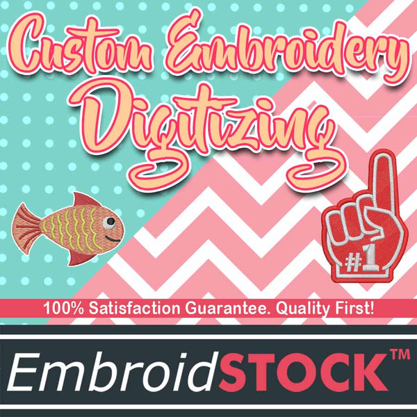 Custom Embroidery Digitizing – Embroidstock