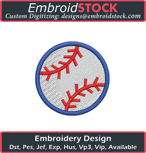 Baseball Embroidery Design – Embroidstock