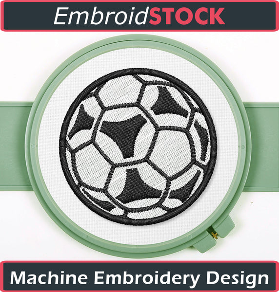 Soccer ball Embroidery design – Embroidstock